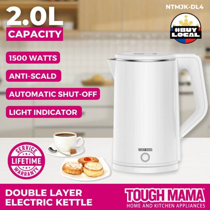 Cheapest Tough Mama NTMJK2-DL4 Electric Kettle Double Layer 2 Liters ...