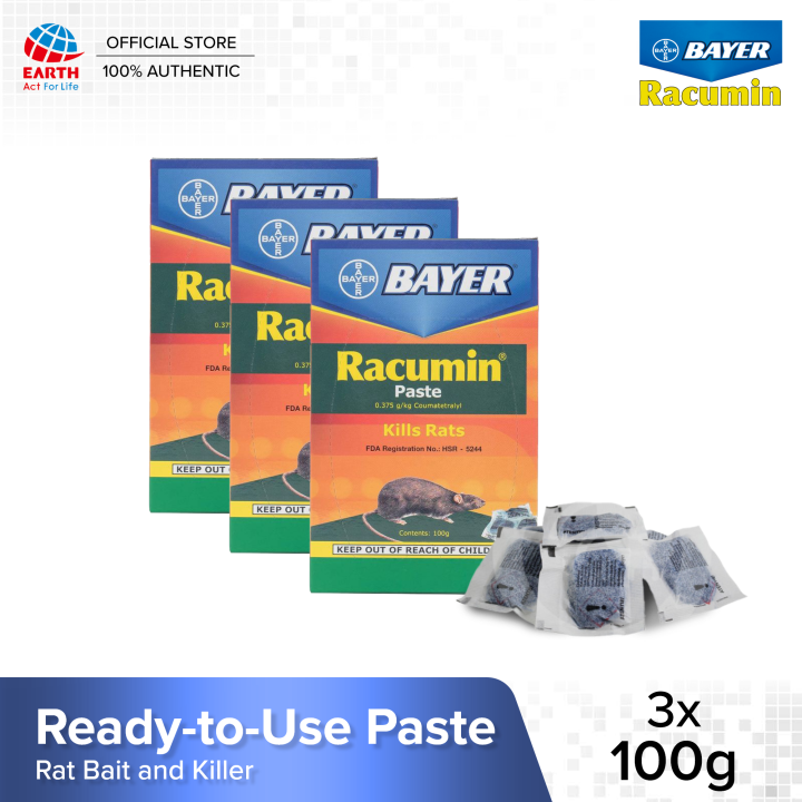 Bayer Racumin Ready-To-Use Paste Rat Killer (100g) 3's | Lazada PH