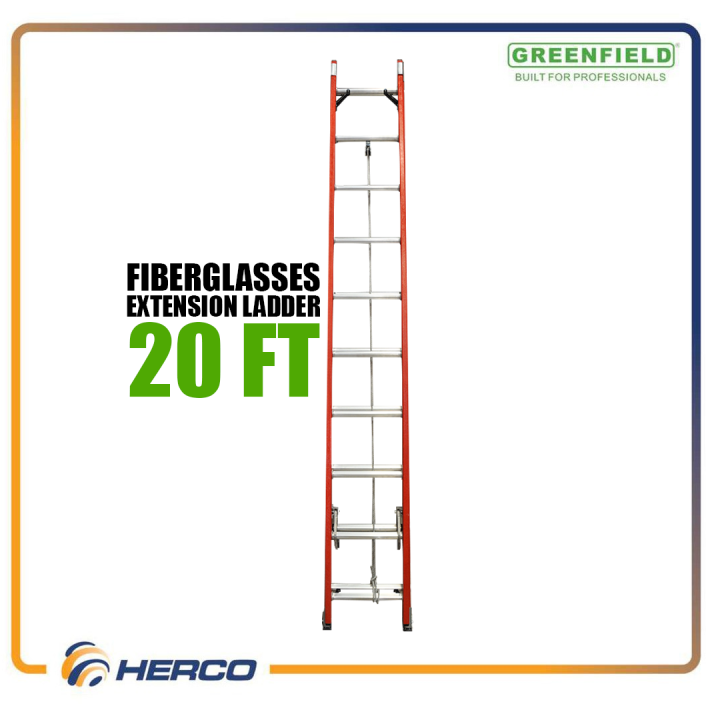 Greenfield Fiberglass Extension Ladder 20FT | Lazada PH