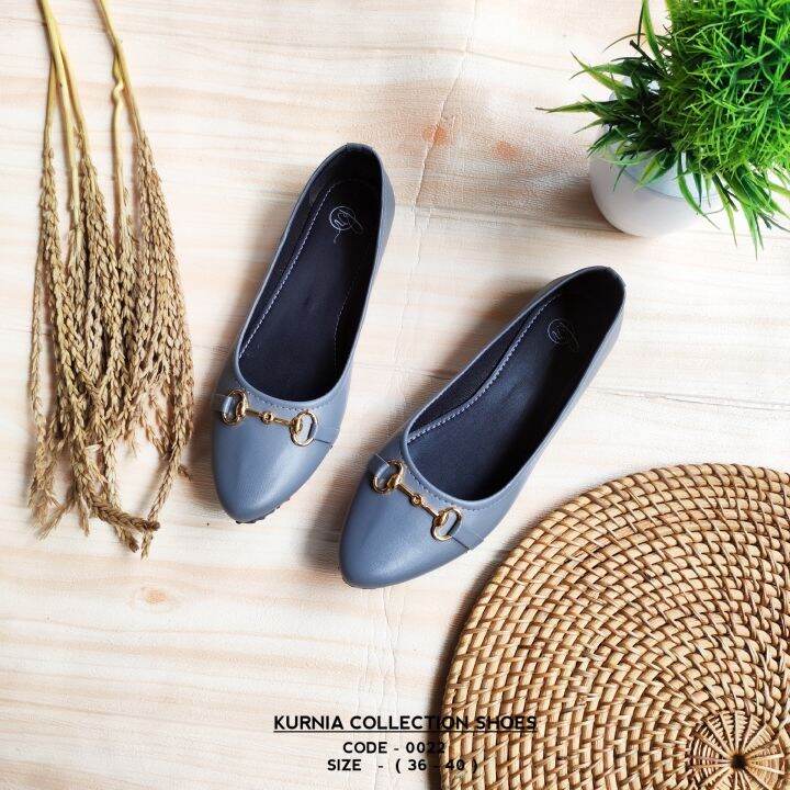 Sepatu Balet Flat Shoes Putih Wanita 0022 | Lazada Indonesia