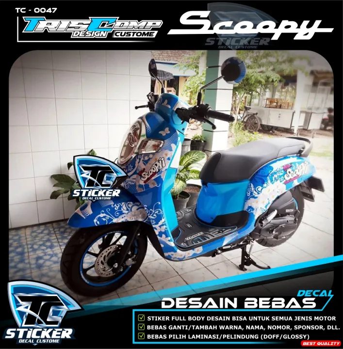 Sticker Decal Scoopy Full Body Desain Anime Terbaru - Decal Stiker ...