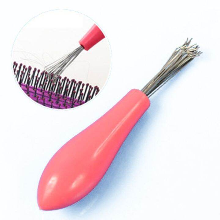 ULRICA Women Plastic Handle Pick Hair Brush Comb Cleaner Cleaner ...