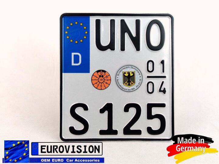 Europlate Scooter from Germany - Original German Euro Motor Plate - 1 ...