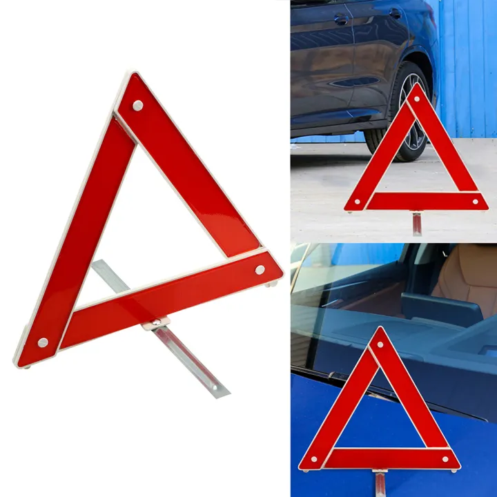 Folding Reflective Stop Sign Board Car Triangle Warning Sign Emergency ...