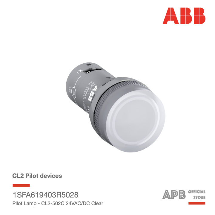 ABB CL2-502C ไพล็อทแลมป์ 22mm 24VAC/DC , ABB Pilot lamp 22mm Clear | Lazada.co.th