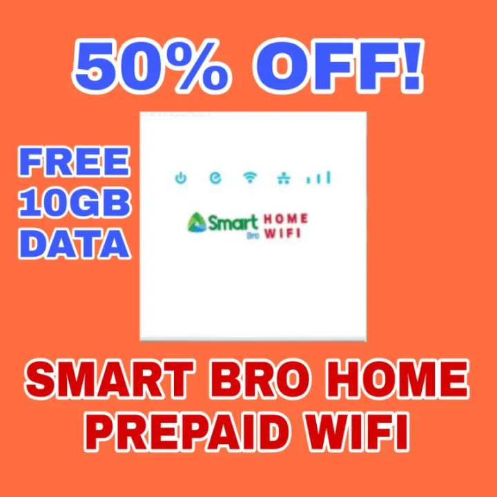 【Ready Stock】 PLDT SMART BRO HOME PREPAID WIFI CAT 4 | Lazada PH