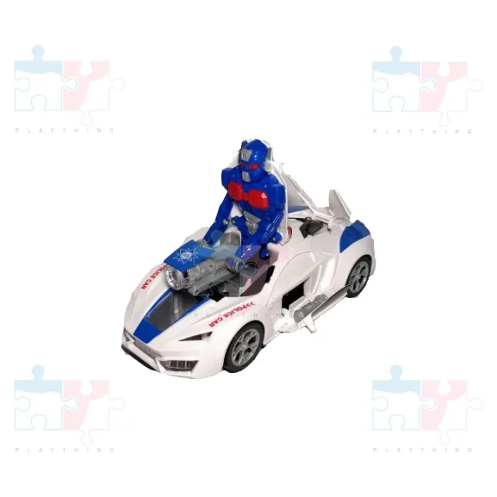 ROBOT TRANSFORMER POLICE CAR WITH LIGHTS AND SOUNDS TOY TOYS | Lazada PH