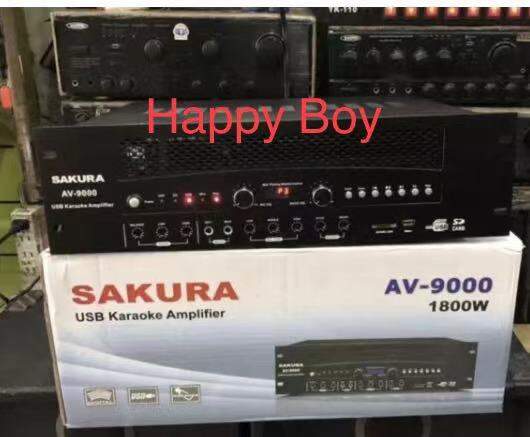 Sakura Amplifier AV-9000 1800W x2 Original/brandnew FM Radio, USB/SD ...