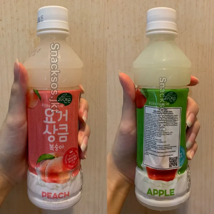 WOONGJIN ZAIYEONUN YOGURT PEACH PERSIK / YOGURT APPLE APEL KOREA ...
