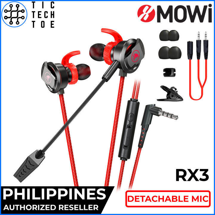 Plextone xMOWI RX3 Pro Gaming Bass Earphones with Dual Mic | Lazada PH