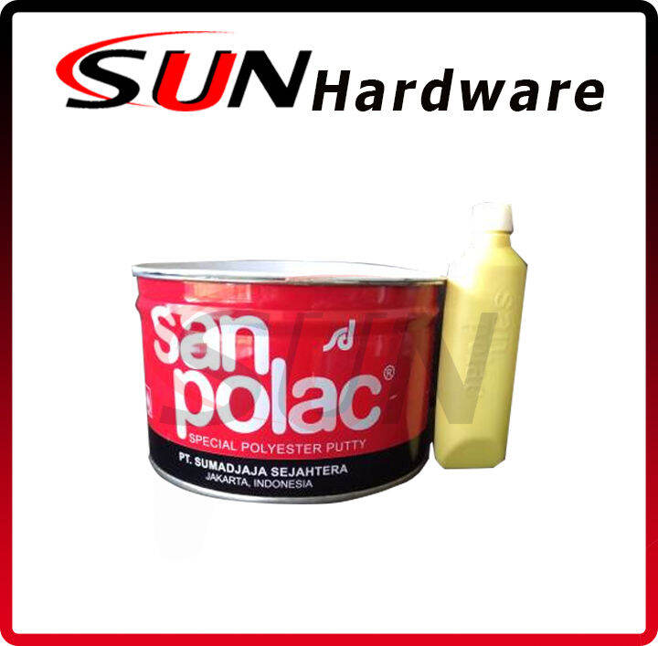 Dempul San Polac Plastik 1 Kg Sanpolac Polyester Putty Mobil Motor ...