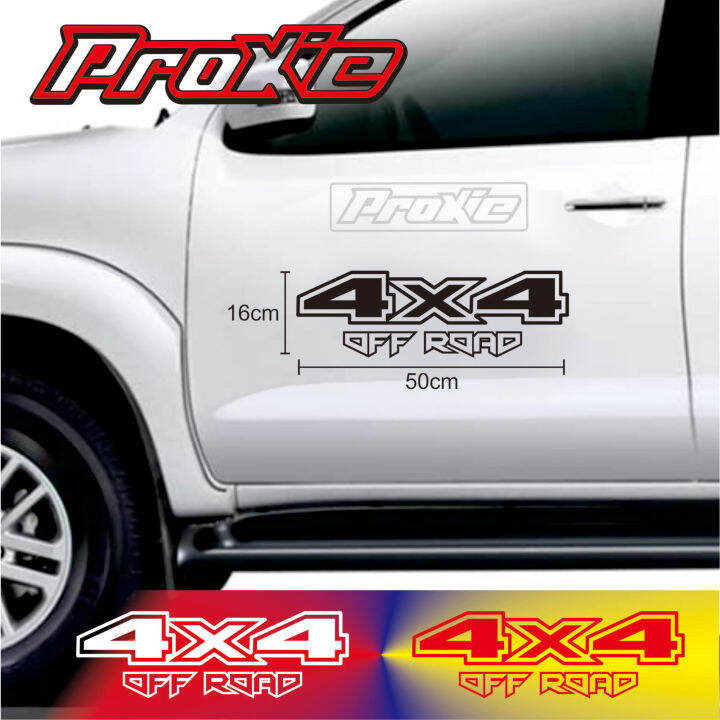 Sticker Mobil Cutting Stiker 4 x 4 Off Road Untuk Pintu Mobil | Lazada ...