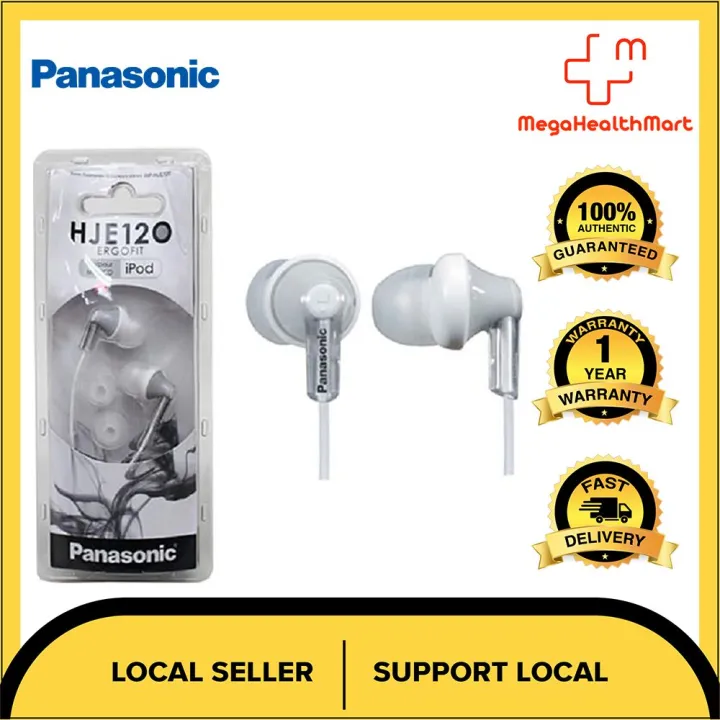 Panasonic RP-HJE120-PPK In-Ear Headphone, White หูฟังในหู | Lazada.co.th