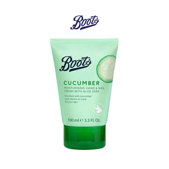 Boots Skin Cucumber Moisturising Hand And Nails Cream With Aloe Vera ...
