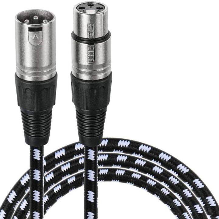 Microphone Cable 3 meters XLR Male to Female Cables Mic Cord 3-Pin ...
