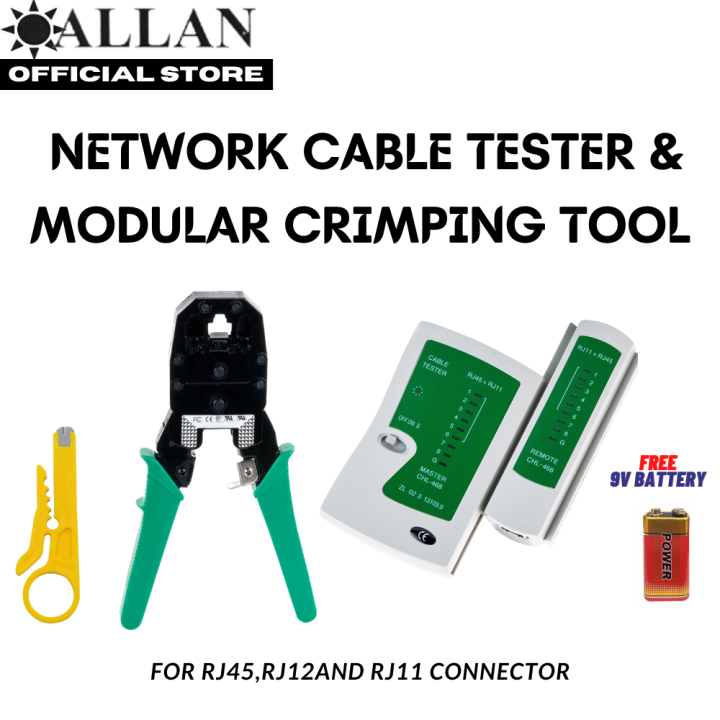 Allan EZCrimping Tool +Lan Tester Bundle | Lazada PH