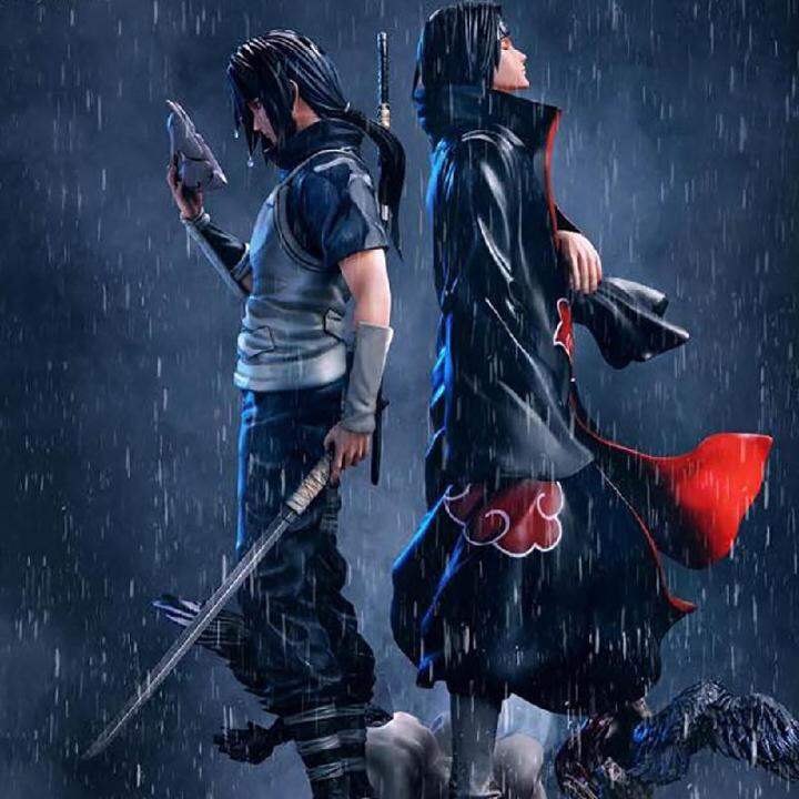 27cm Anime Naruto Gk Uchiha Itachi Akatsuki Super Huge Manga Statue ...
