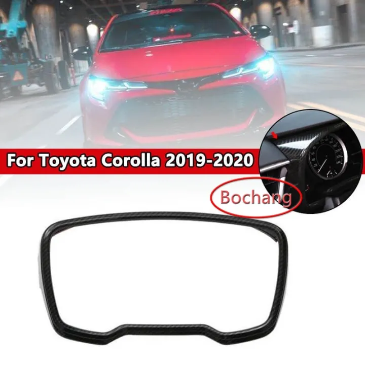 Carbon Fiber Style Dashboard Panel Frame Cover Trim For Toyota Corolla ...