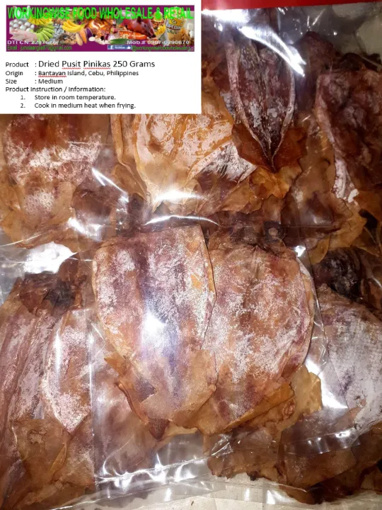 Dried Pusit Pinikas 250 Grams Timplado/Medium | Lazada PH