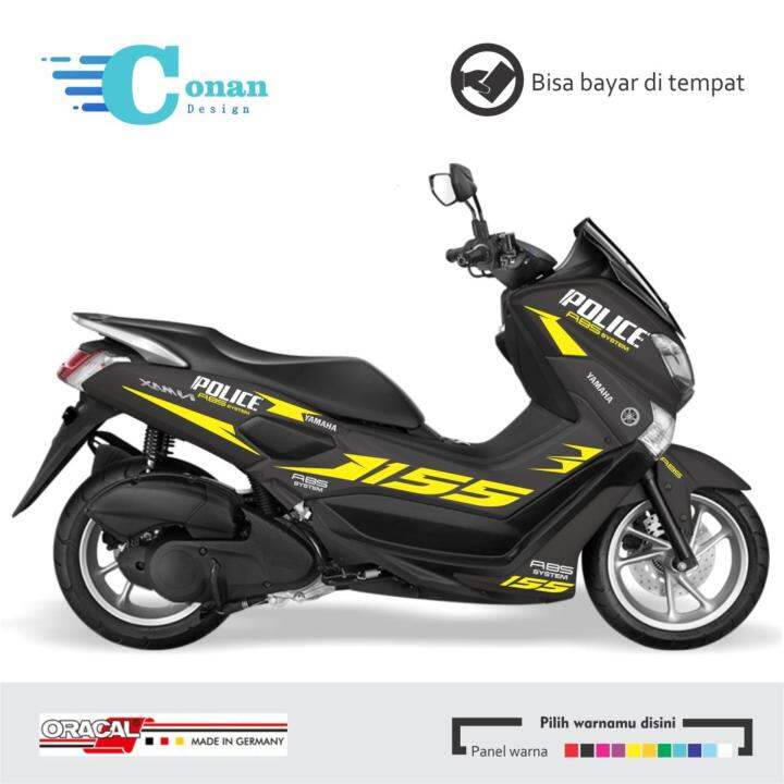 Conan Sticker – Aksesoris Motor Stiker Cutting Yamaha NMAX POLICE ...
