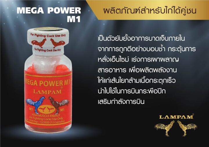 MEGA POWER M1 12 capsules เมก้า พาวเวอร์ เอ็ม 1 12ลำปำจากบริษัทโดยตรง ...