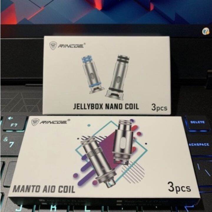 ORIGINAL RINCOE JELLYBOX NANO / MINI COIL OCC MESH 0.5 / 1.0 NSQQ ...