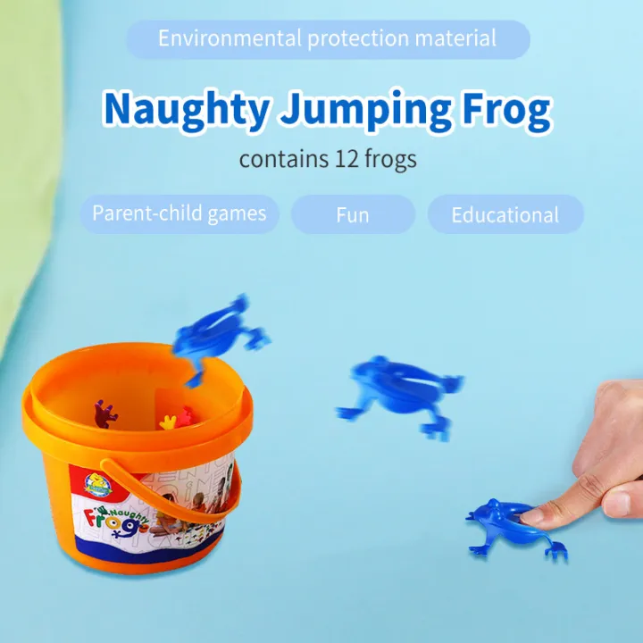 【Local Delivery】12Pcs Jumping Frog Bounce Toys For Kids Novelty ...
