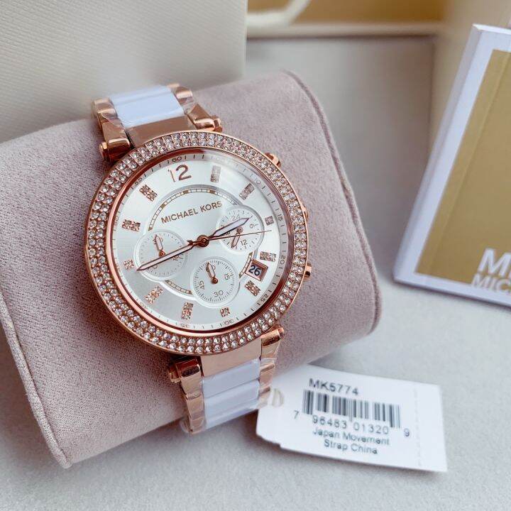 Michael Kors WOMEN’S MK5774 PARKER ROSE GOLD TONE WHITE WATCH | Lazada ...