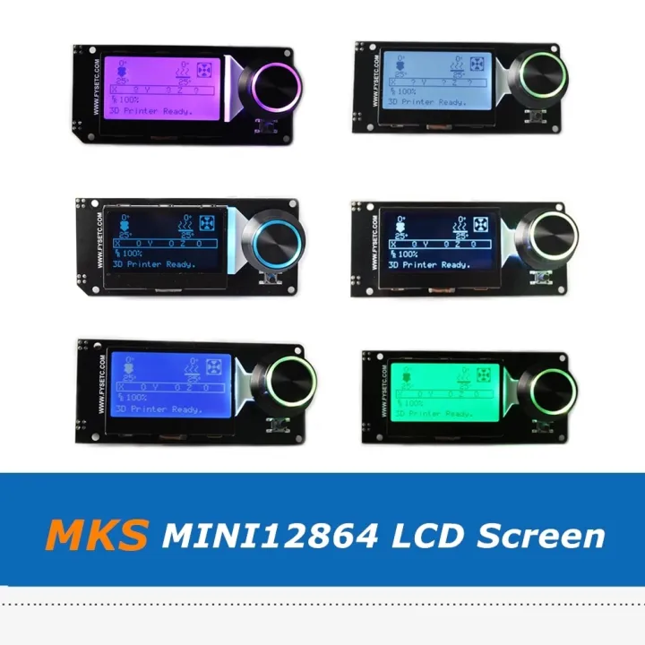 1pc Mks Mini12864 Lcd Display Screen Mini 12864 Smart Panel Board With Sd Card Slot Supports ...