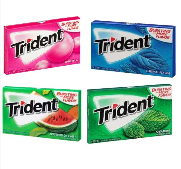 Trident Bubble Gum Sugar Free with xylitol 14 sticks | Lazada PH