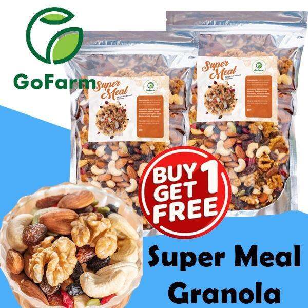 delicious Go Farm Super meal granola mixed nuts and dried fruits trail ...