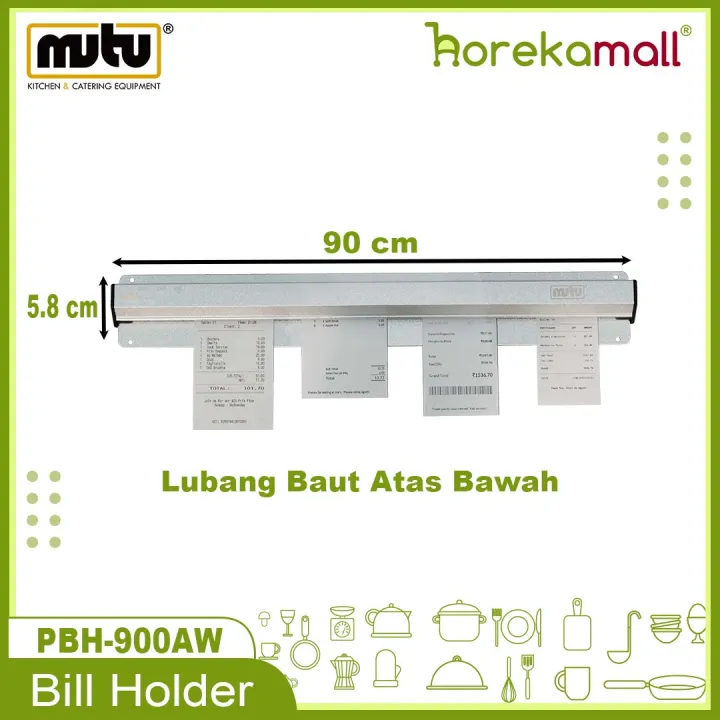 Penjepit Kertas Cafe Order / Bill Holder / Paper Rail / Tab Grabber ...