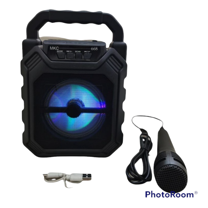 Speaker Bluetooth 668H / FREE MIC Speaker Multimedia Karaoke 702 ...