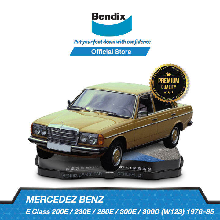 Bendix ผ้าเบรค BENZ (W123) 200E / 230E / 280E / 300E / 300D (ปี 1976-85 ...