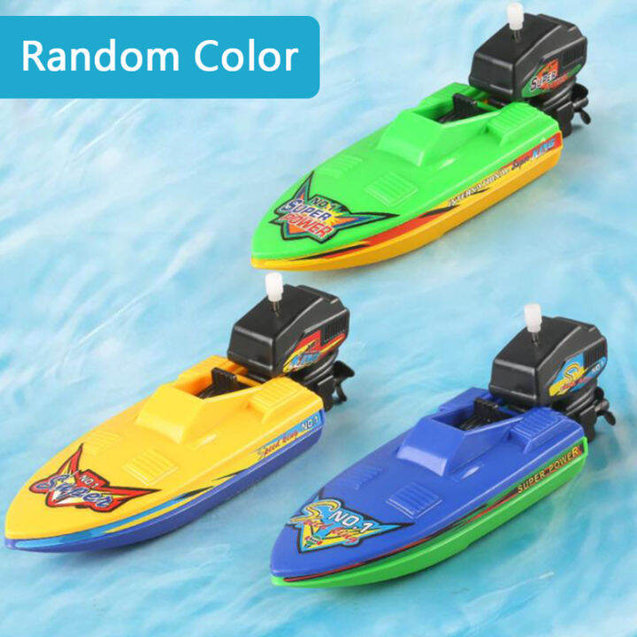 🎁JCTTTY🎀 1Pc Speed Boat Ship Wind Up Toy Float In Water Kids Toys ...
