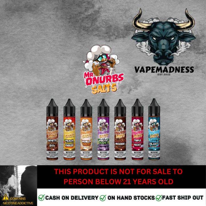Mr Onurbs Saltnic 30ml | Premium Vape Juice | E Liquid | E Juice ...