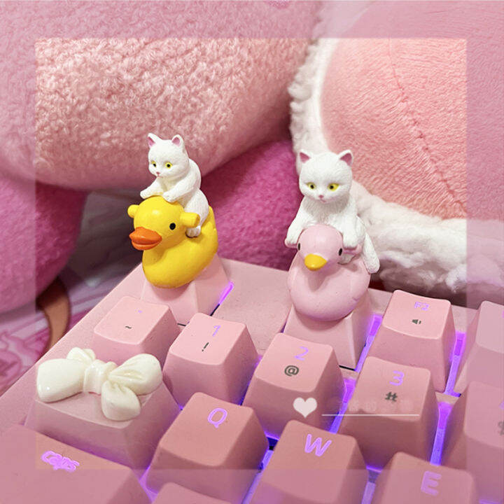 Personalized Mechanical Keyboard Keycap Stereo R4 ESC Cartoon Pink Cute ...