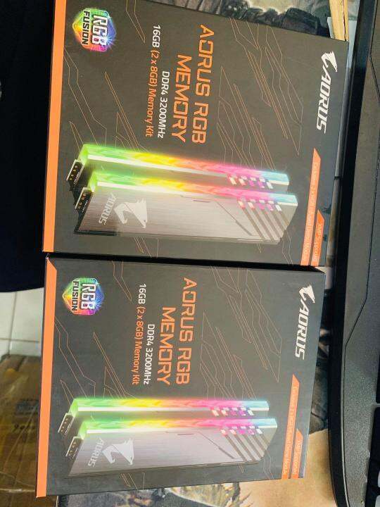 GIGABYTE AORUS RGB MEMORY DDR4-3200 16GB(2X8GB)MEMORY MODULE+DEMO KIT ...