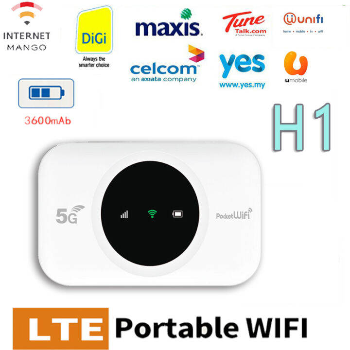 All Netcom H1 4G/5G car WIFI unlimited flow 3600mAh battery long ...