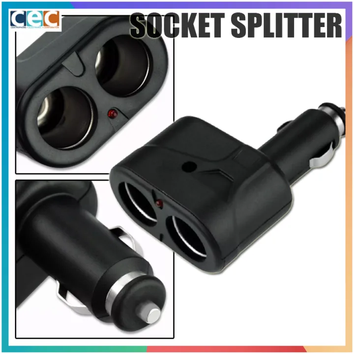 MOONBIFFY Dual car Charger Socket Splitter 12V Carle Dual Adapter ...