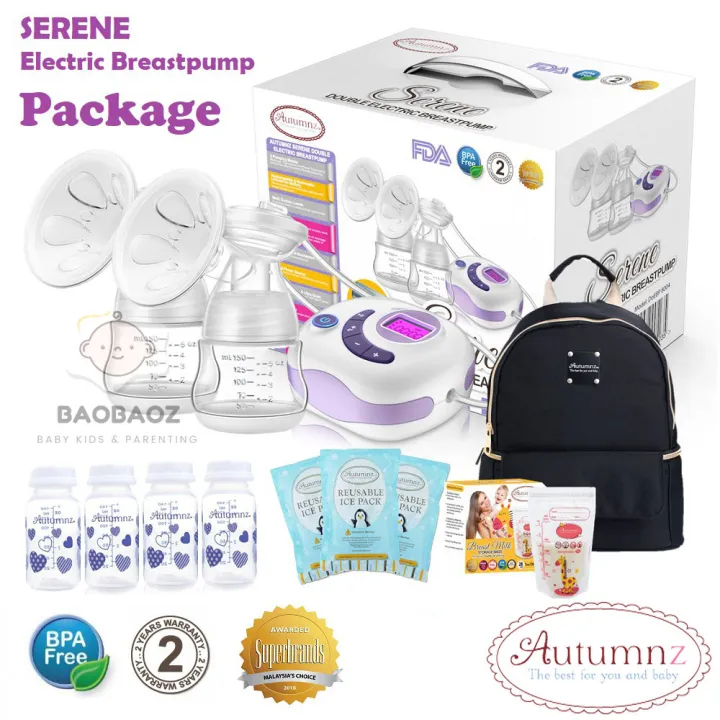 Autumnz SERENE Convertible Double Electric Breastpump / Manual Breast ...