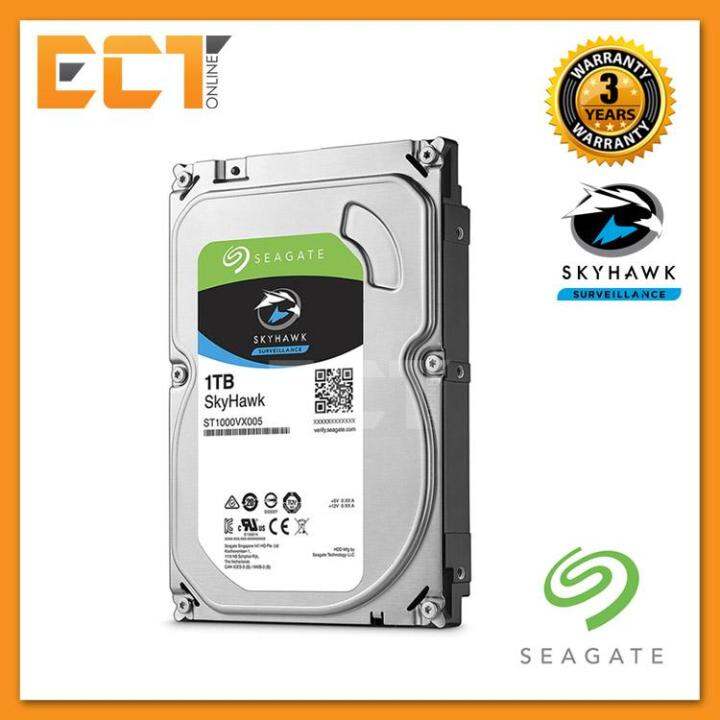 Seagate SkyHawk 1TB 5900RPM 64MB 3.5'' Surveillance Internal Desktop ...