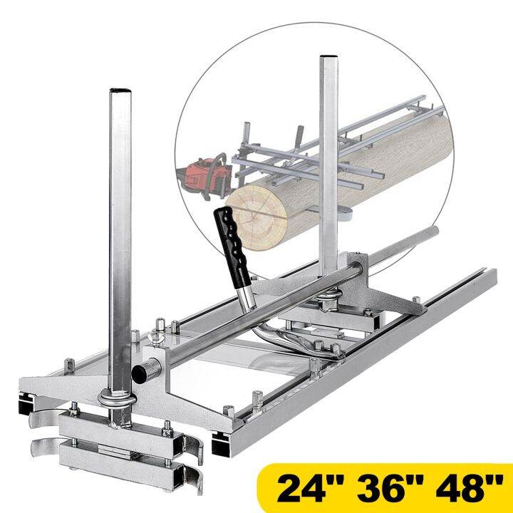 VEVOR Chainsaw Mill Planking Milling 24 36 48 Inch Guide Bar Wood ...