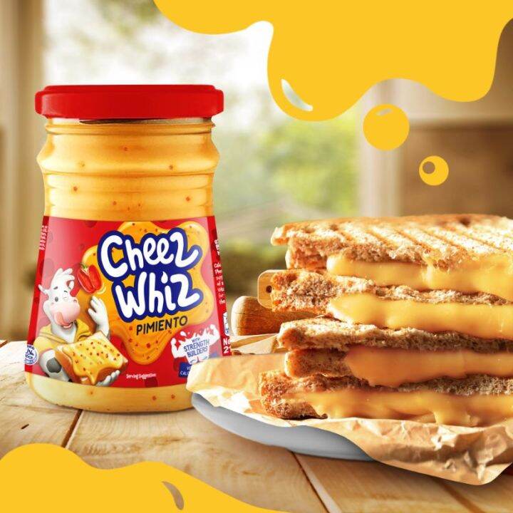 Cheez Whiz Cheese Spread Bundle - Original in Jar 440g and Pimiento in ...