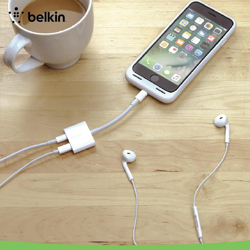 Belkin Lightning Audio + Charge RockStar มี MFI ชาร์จแบตเตอรี่ พร้อม ...