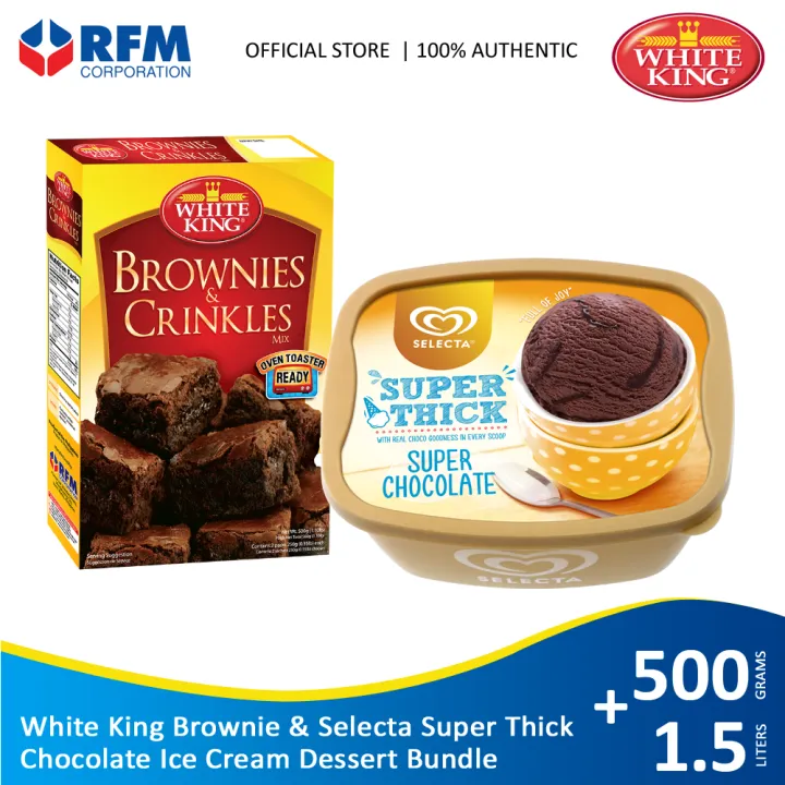 White King Brownie & Selecta Super Thick Chocolate Ice Cream Dessert ... White King Brownie & Selecta Super Thick Chocolate Ice Cream Dessert ...