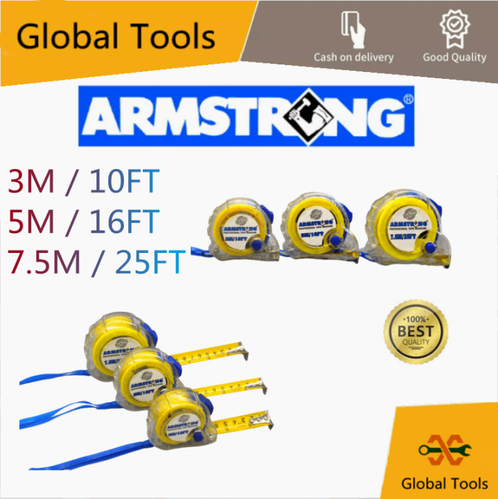 ARMSTRONG Heavy Duty & Standard 3m | 5m | 7.5m | Tape Measure ...
