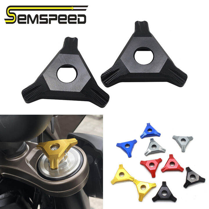SEMSPEED Motorcycle CNC Front Shock Absorber Suspension Fork Decoration ...
