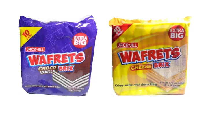 Jack 'N Jill Wafrets Mix Brix 3 Extra Big 24g x 10 pcs - 2 Packs ...