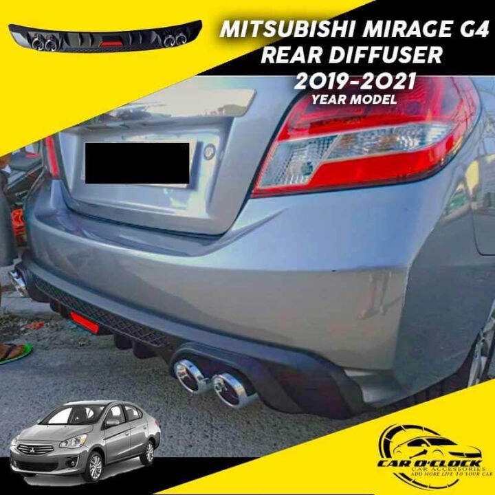 Mirage G4 Rear Bumper Body Kits Diffuser (2019-2021) Black | Lazada PH